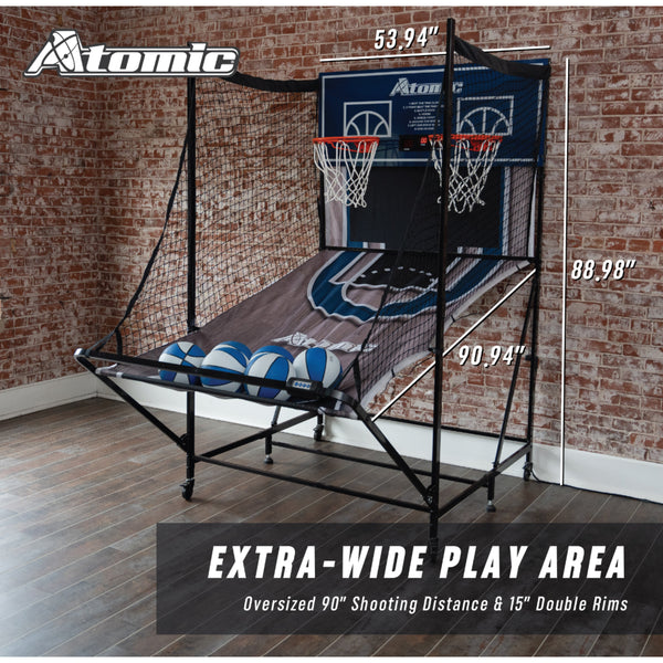 Titan Basketball Shootout Arcade Game | XL Hoops, 8 Modes, LED Scoring